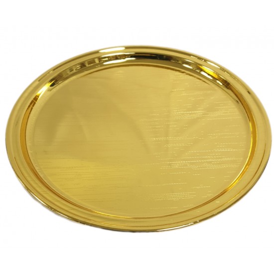 TRAY ROUND GOLD HEAVY TYPE 16 INCH